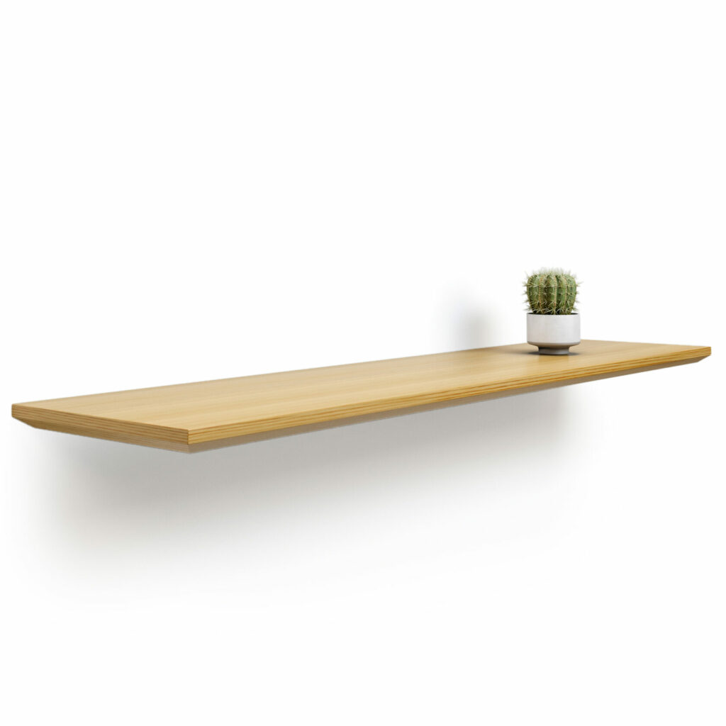 Massivholz Wandregal Esche nach Maß online kaufen